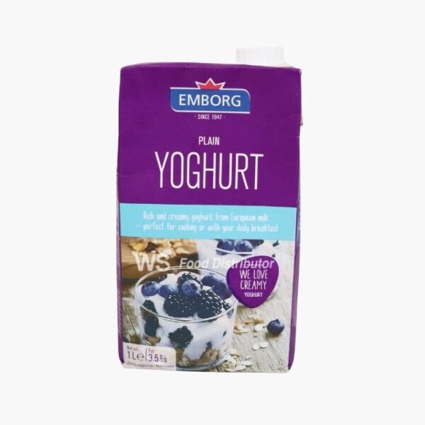 WS Food Distributor - Emborg Natural Plain Yoghurt (1L)